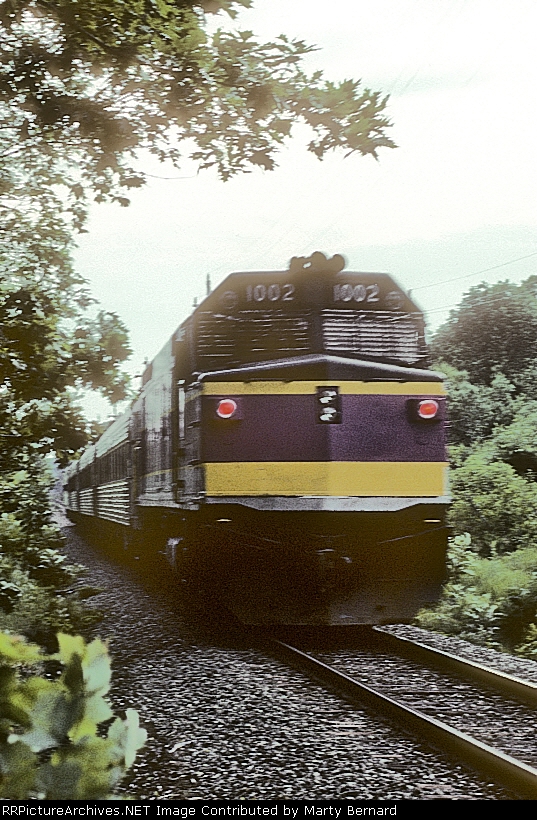 MBTA 1002 Pushing Near not